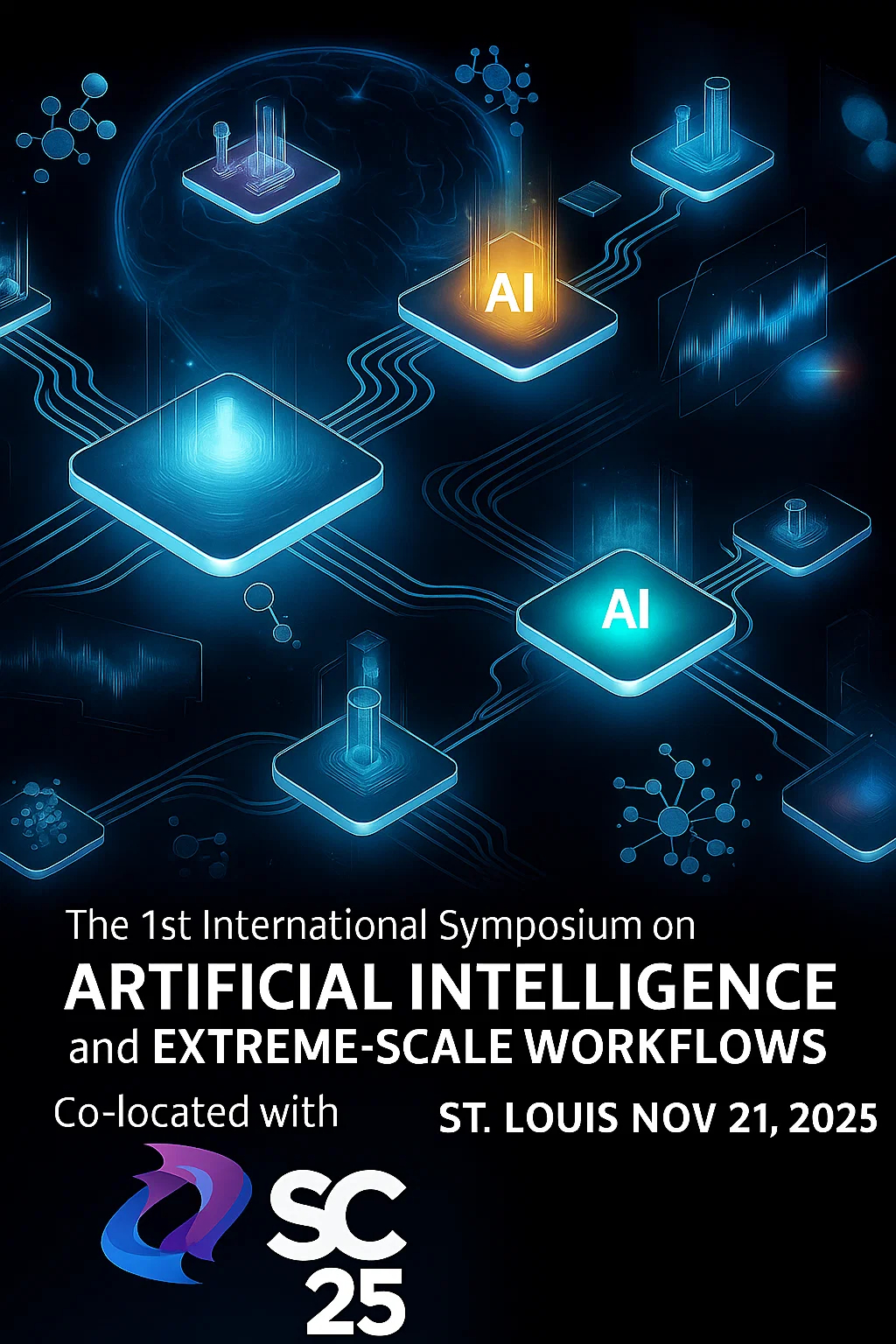 First International Symposium on Artificial Intelligence and Extreme-Scale Workflows